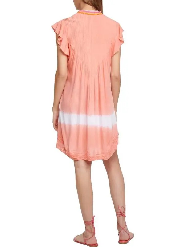 Poupette St Barth Sasha Tie-dye Mini Dress - Orange