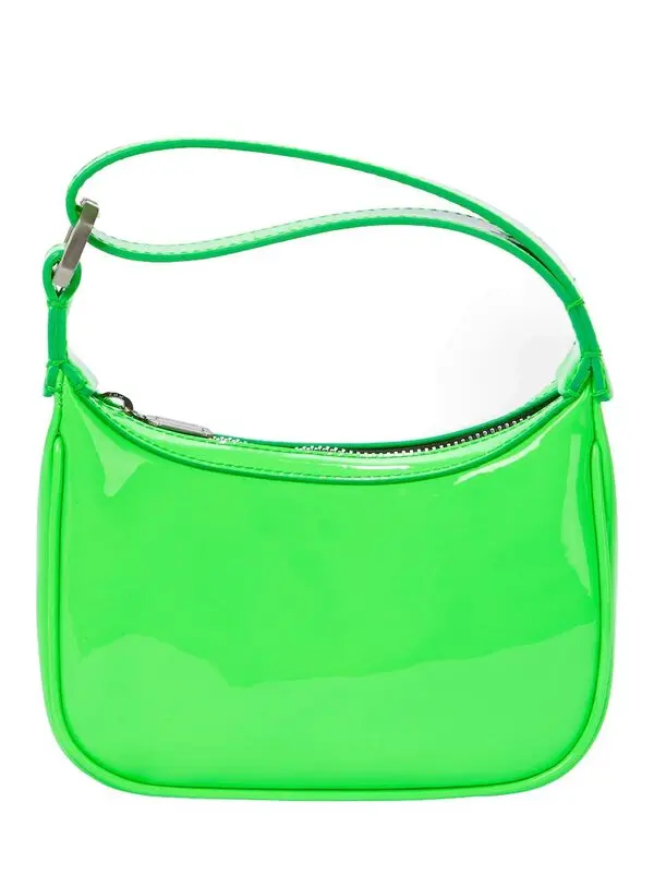 EERA Eéra Moonbag Mini Patent Leather Clutch - Green
