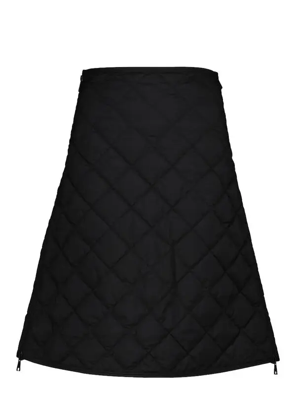 Moncler Quilted High-rise Skirt - Black