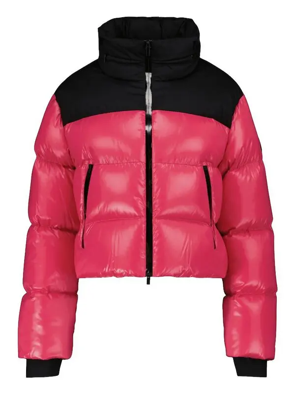 Moncler Jasione Cropped Down Jacket - Black