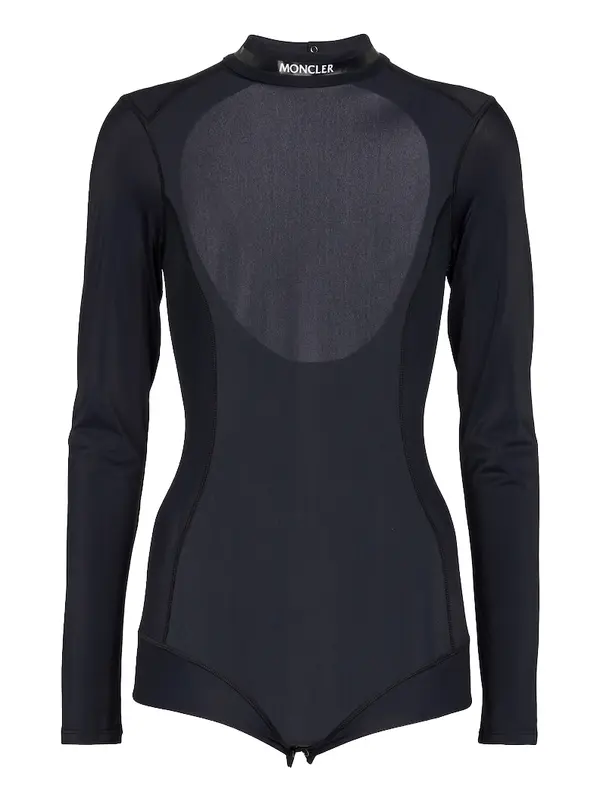 Moncler Stretch-jersey Bodysuit - Black