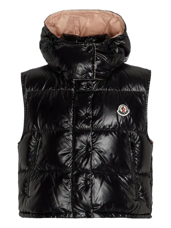 Moncler Quilted Down Vest - Black