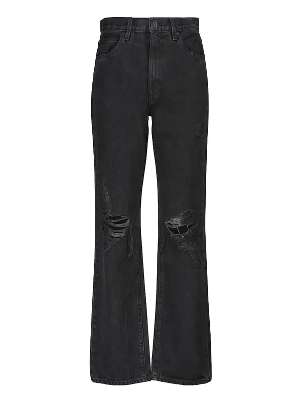 SLVRLAKE London High-rise Wide-leg Jeans - Black