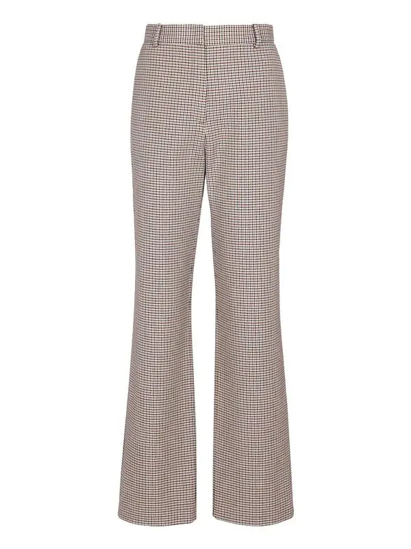 Magda Butrym Houndstooth Straight Pants - Beige