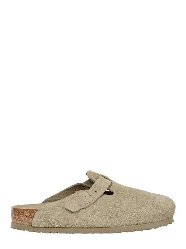 BIRKENSTOCK Boston Suede Mules - Green