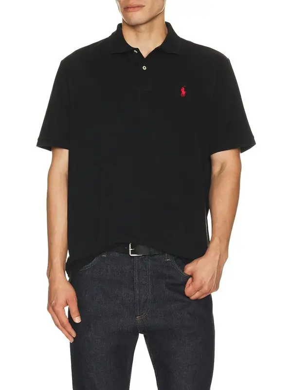 Polo Ralph Lauren Classic Fit Mesh Polo - Black