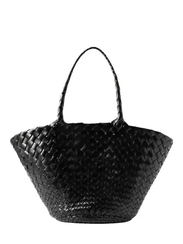 Dragon Diffusion Egola Woven Leather Tote - Black