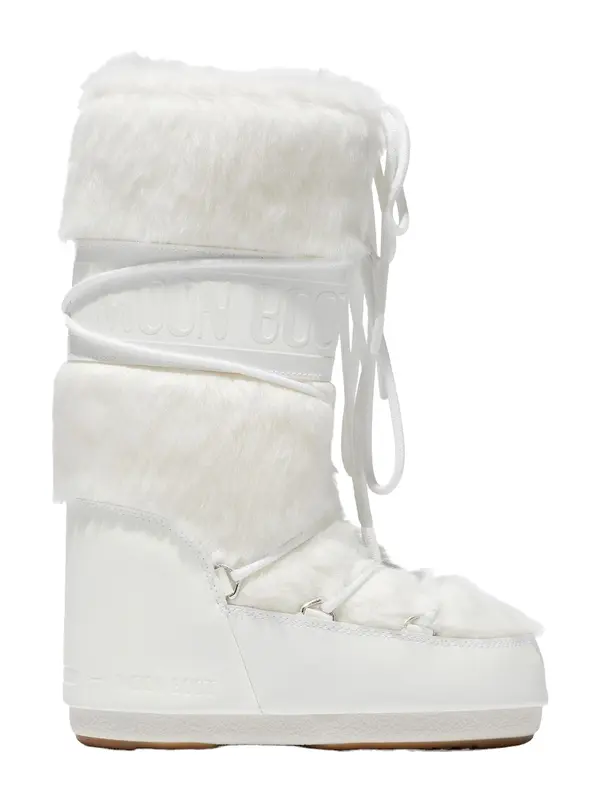 Moon Boot Icon Faux-fur Boots - White