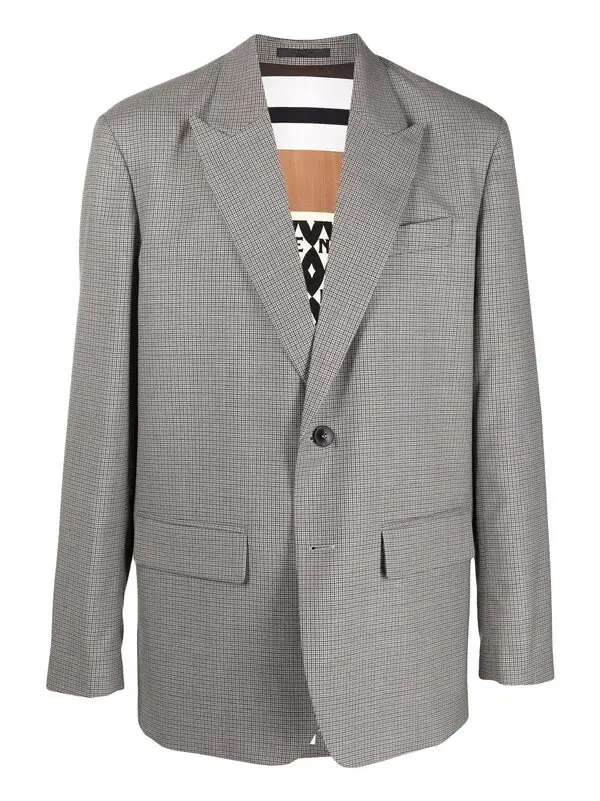 Valentino Garavani Peak-lapel Single-breasted Blazer - Grey