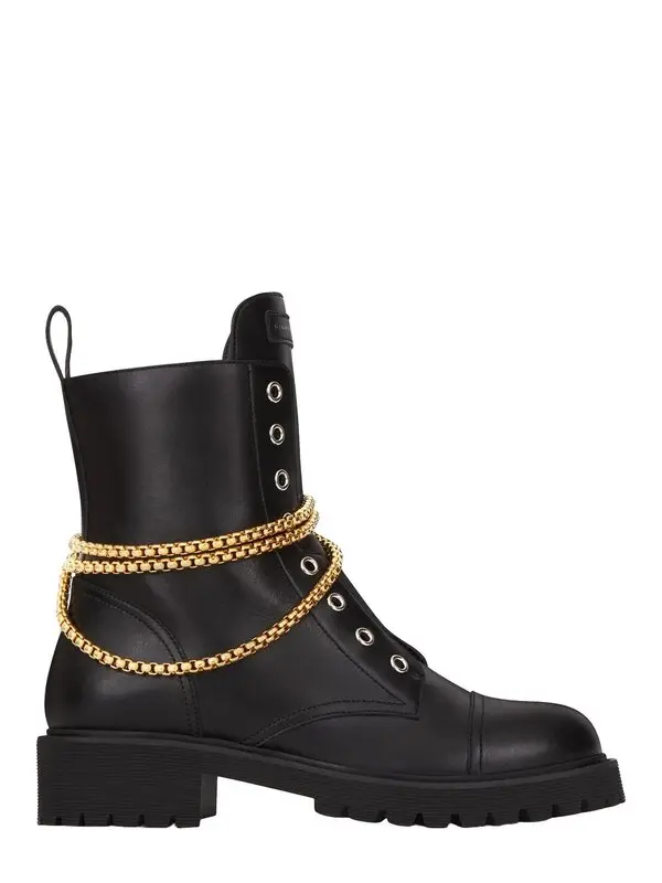 GIUSEPPE ZANOTTI Alexa Chain-detail Boots - Black