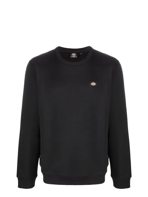 Dickies Logo-patch Crew Neck Sweatshirt - Black