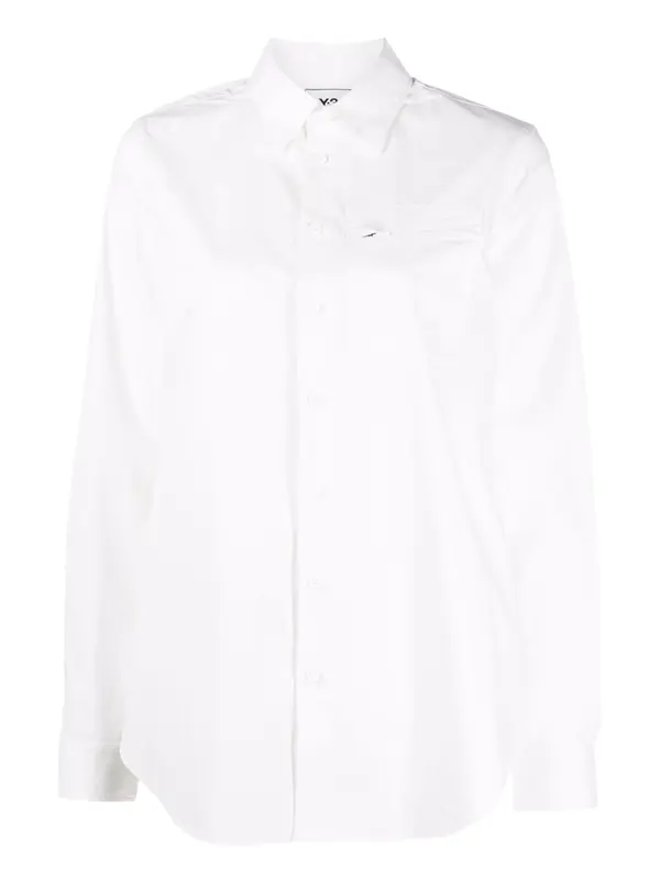 Y3 Chest Patch Pocket Shirt - White