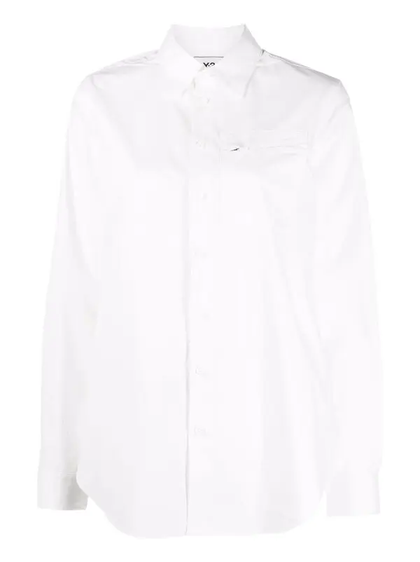 Y3 Chest Patch Pocket Shirt - White