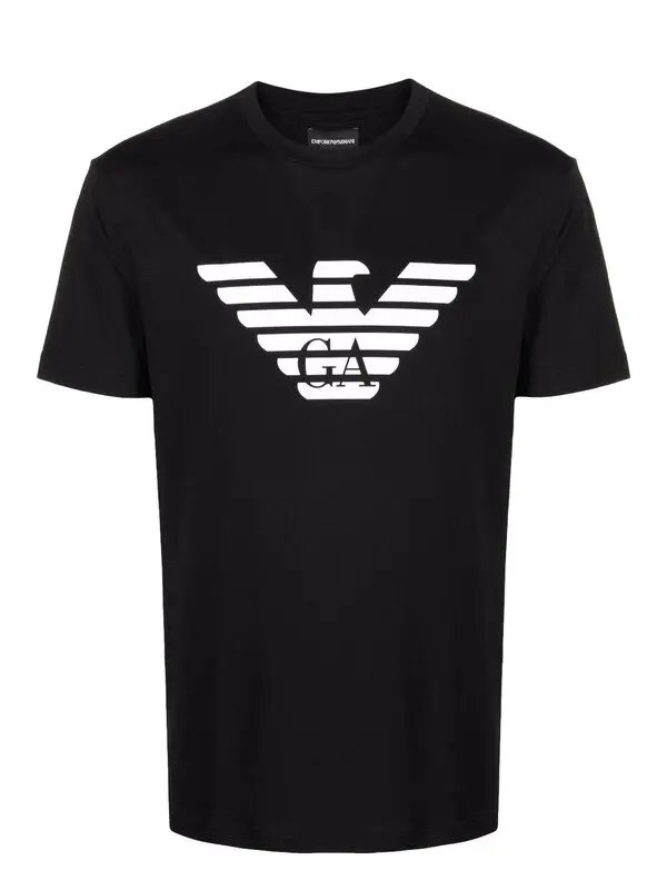Emporio Armani Logo-print T-shirt - Black