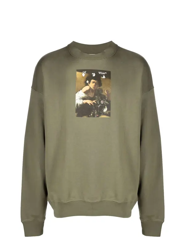 Off-White Caravaggio Painting Sweatshirt - Green