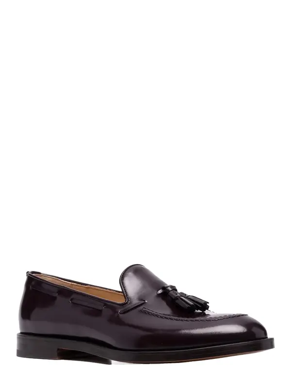 SCAROSSO William Leather Loafers - Purple