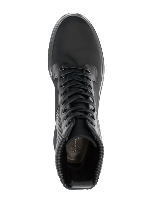 GIANVITO ROSSI Martis Lace-up Boots - Black