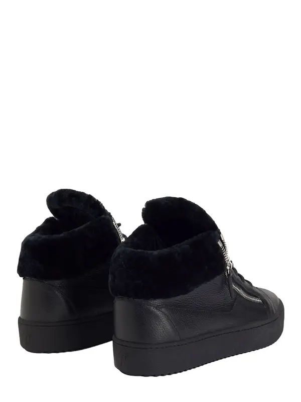 GIUSEPPE ZANOTTI Kriss Winter Mid-top Sneakers - Black