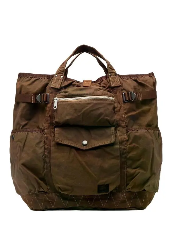 PORTER-YOSHIDA & CO Cargo-pocket Backpack - Brown