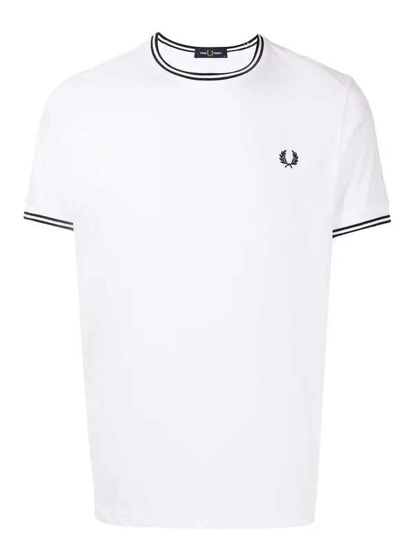 Fred Perry Twin Tipped Cotton T-shirt - White