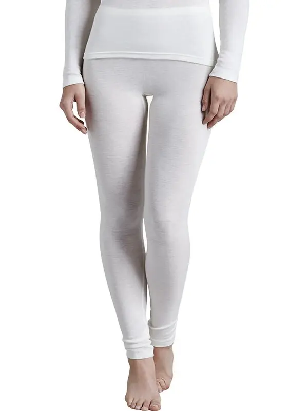 Hanro Wool & Silk Blend Leggings - Ivory