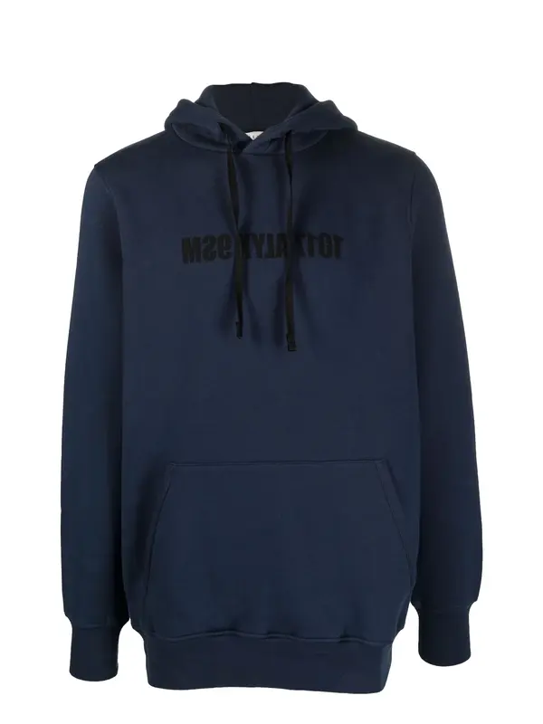 1017 Alyx 9sm Reverse Logo-print Rib-trimmed Hoodie - Blue