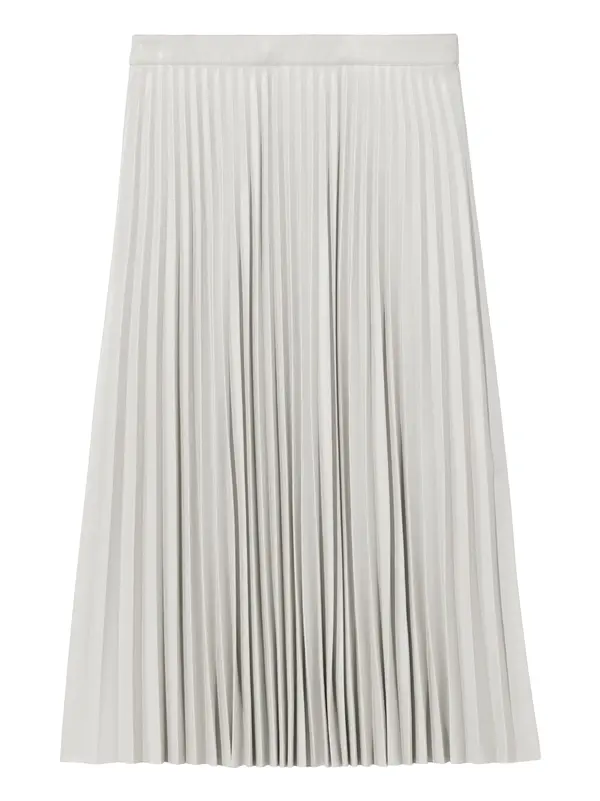 Proenza Schouler White Label Faux-leather Pleated Skirt - White