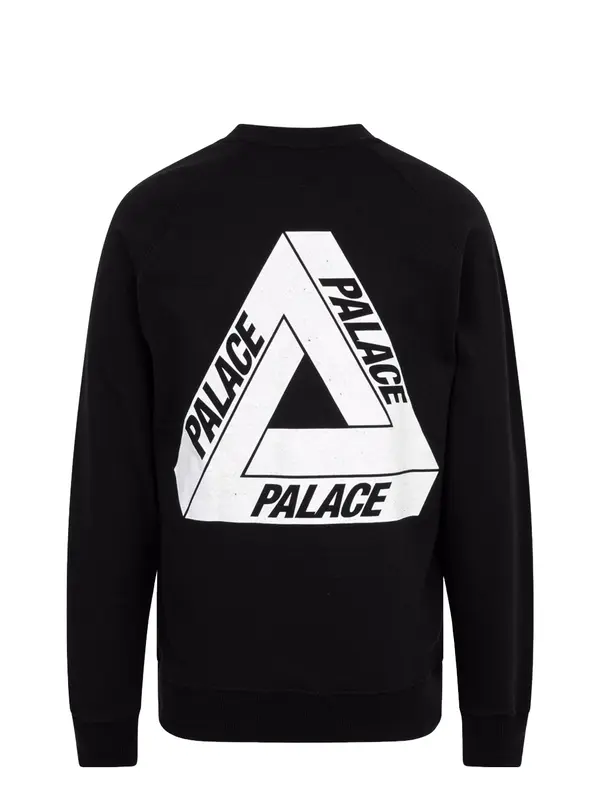 PALACE Tri-ferg Crew Neck Sweatshirt - Black