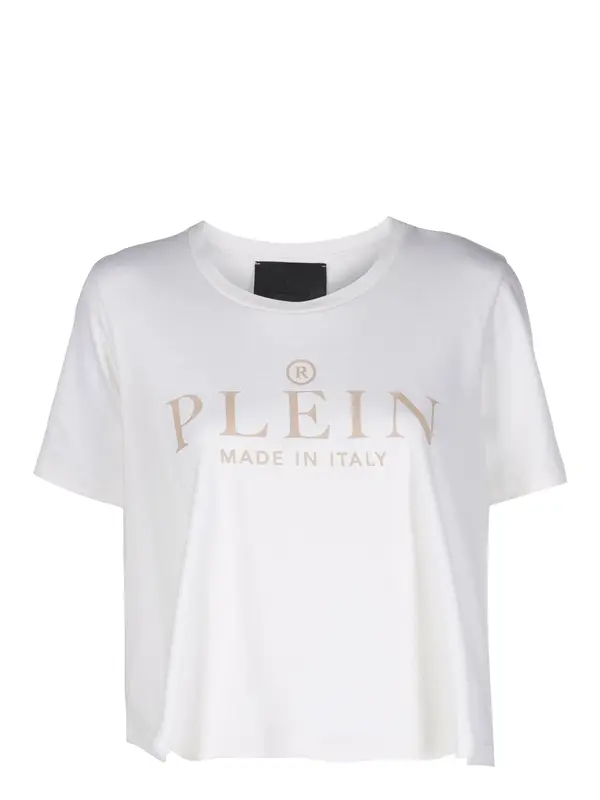 Philipp Plein Cropped T-shirt - Neutrals