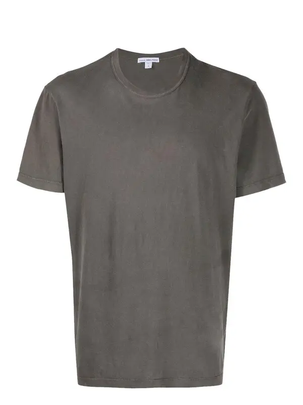 JAMES PERSE Round Neck Cotton T-shirt - Green
