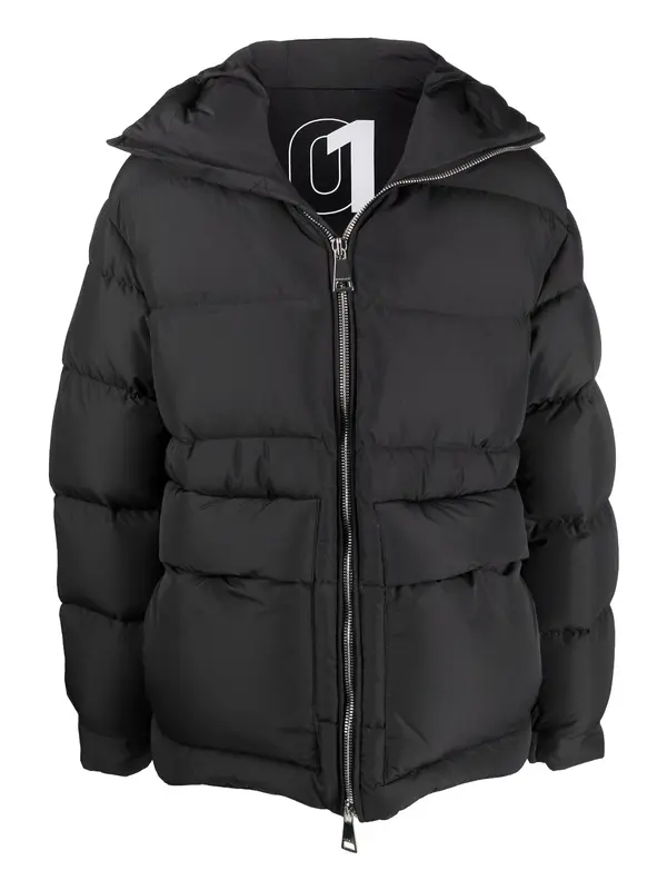 Khrisjoy Rear-logo Feather Down Parka - Black
