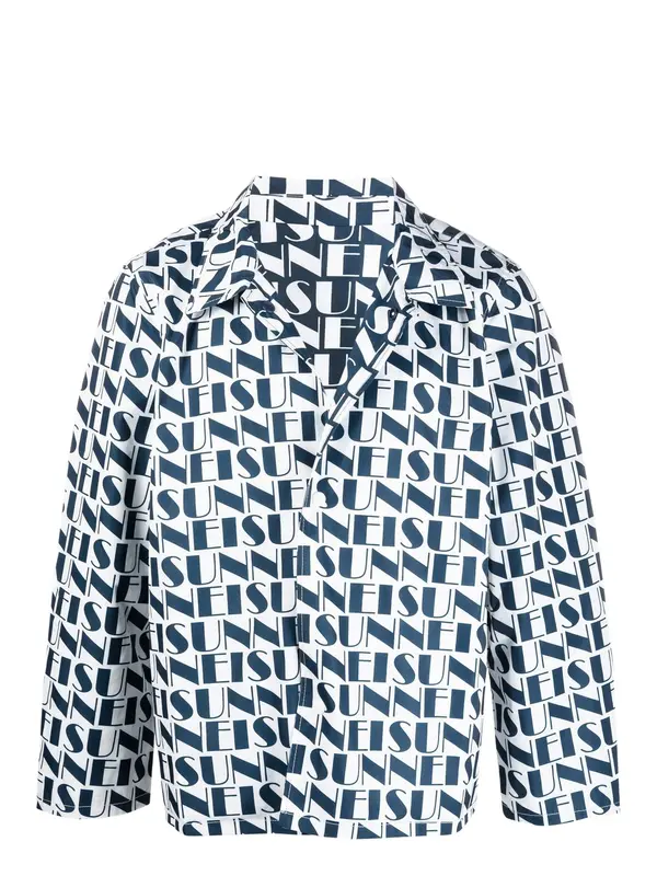 Sunnei Logo-print Reversible Jacket - Blue