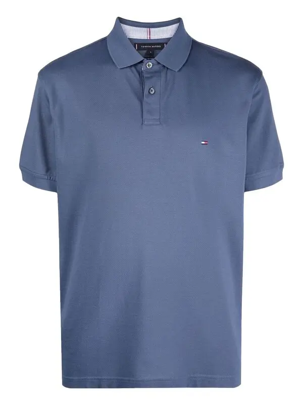 Tommy Hilfiger Embroidered Logo Polo Shirt - Blue