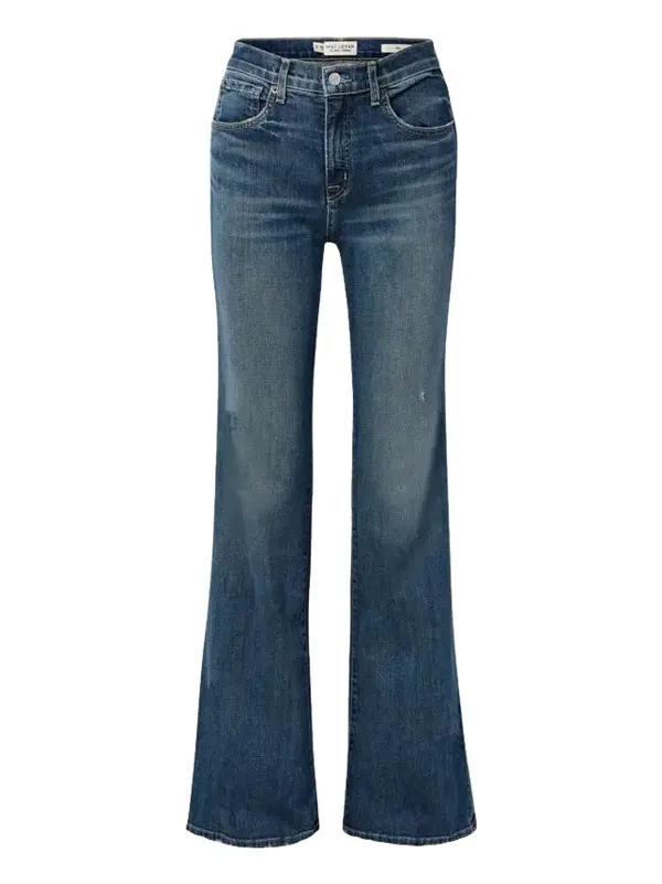 NILI LOTAN Celia High-rise Straight-leg Jeans - Blue