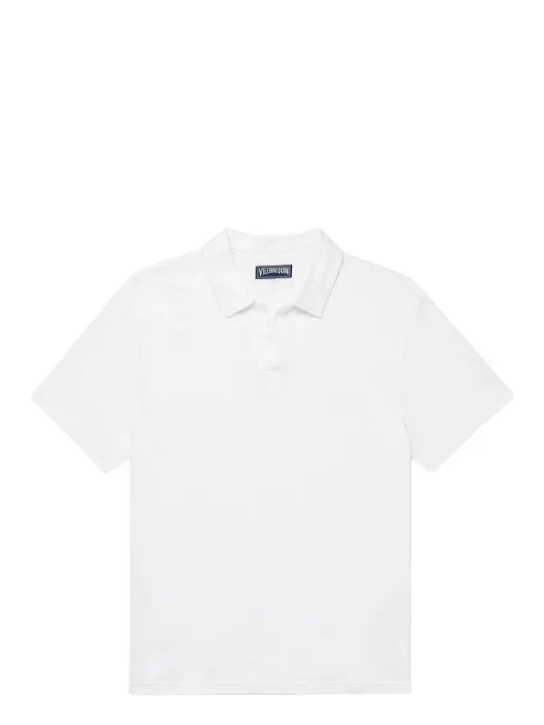 Vilebrequin Linen Polo Shirt - White