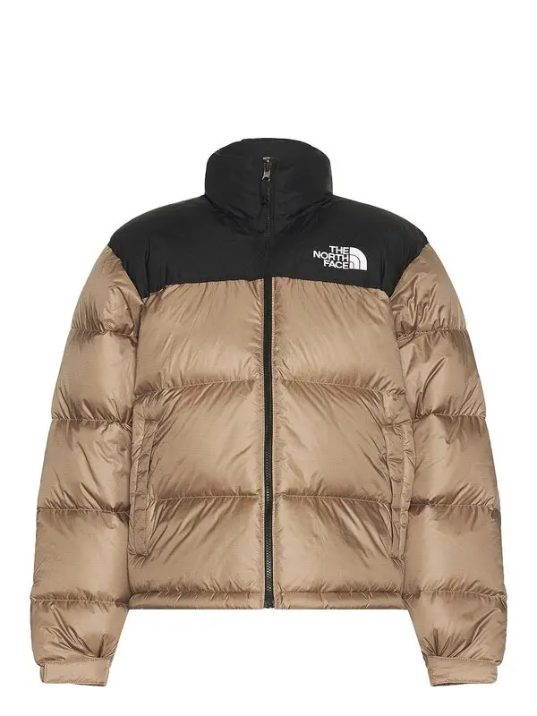 The North Face 1996 Retro Nuptse Jacket - Mocha Brown & Tnf Black