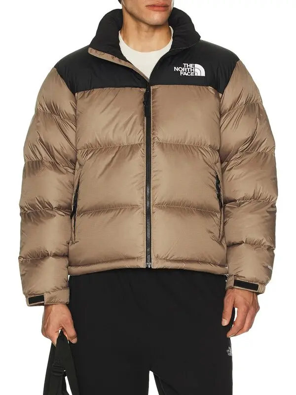 The North Face 1996 Retro Nuptse Jacket - Mocha Brown & Tnf Black