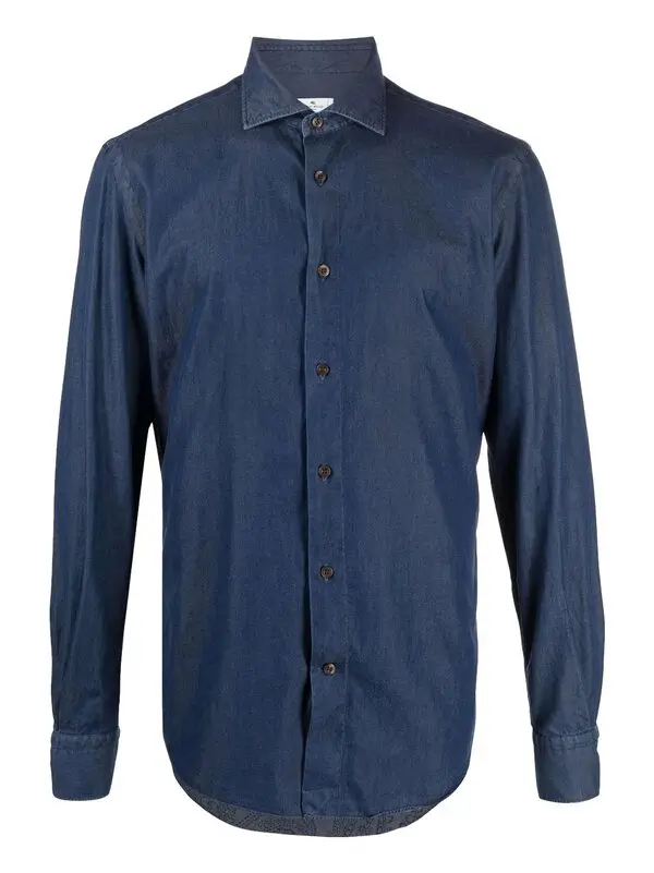 Etro Denim Cotton Shirt - Blue