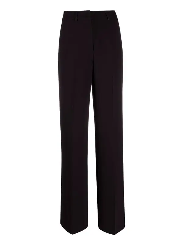 BLANCA VITA High-waisted Flared Trousers - Black