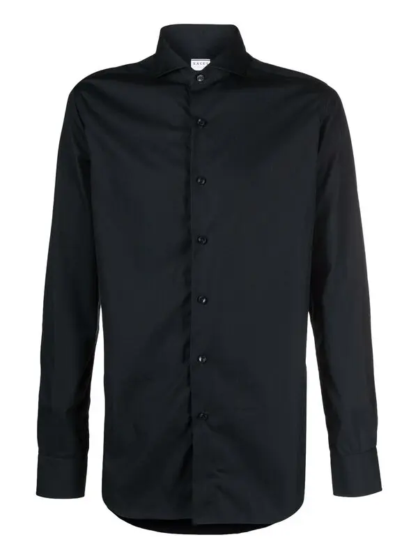XACUS Wrinkle-free Tailored Travel Shirt - Black