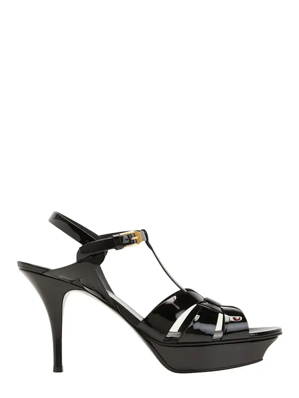 Saint Laurent Tribute Platform Sandals - Black