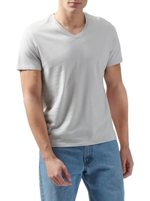 ATM Anthony Thomas Melillo Classic Jersey V-neck T-shirt Cotton - Grey