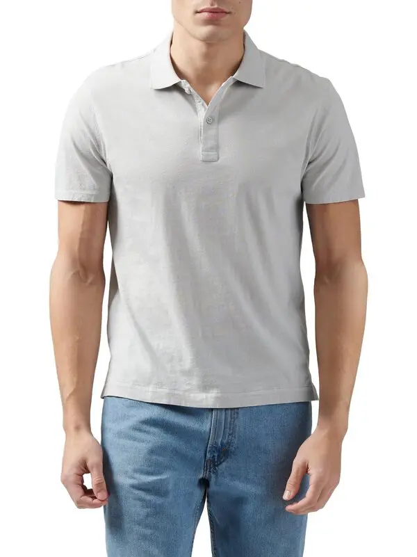 ATM Anthony Thomas Melillo Classic Jersey Polo T-shirt Cotton - Grey
