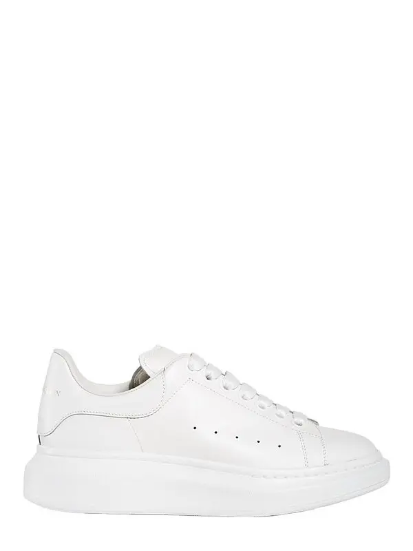 Alexander McQueen Oversized Leather Sneakers - White