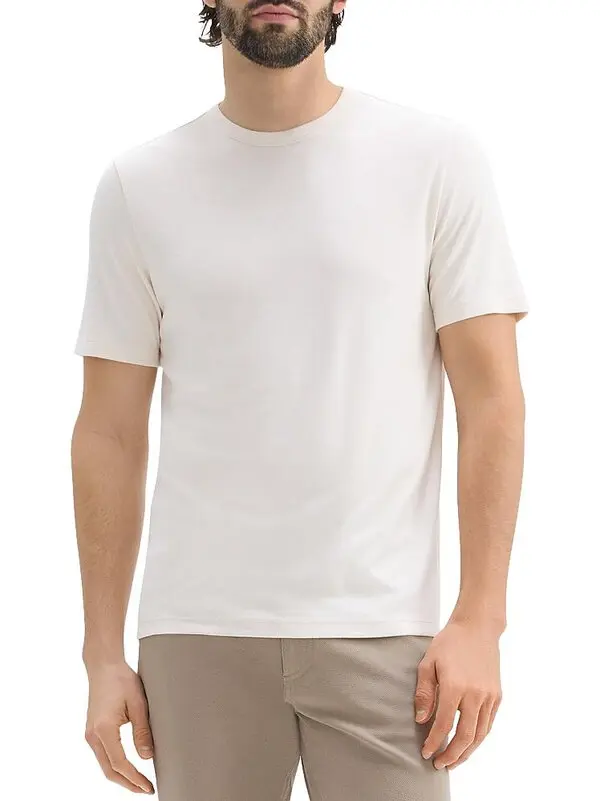 Theory Essential Tee In Modal Jersey - Eggshell