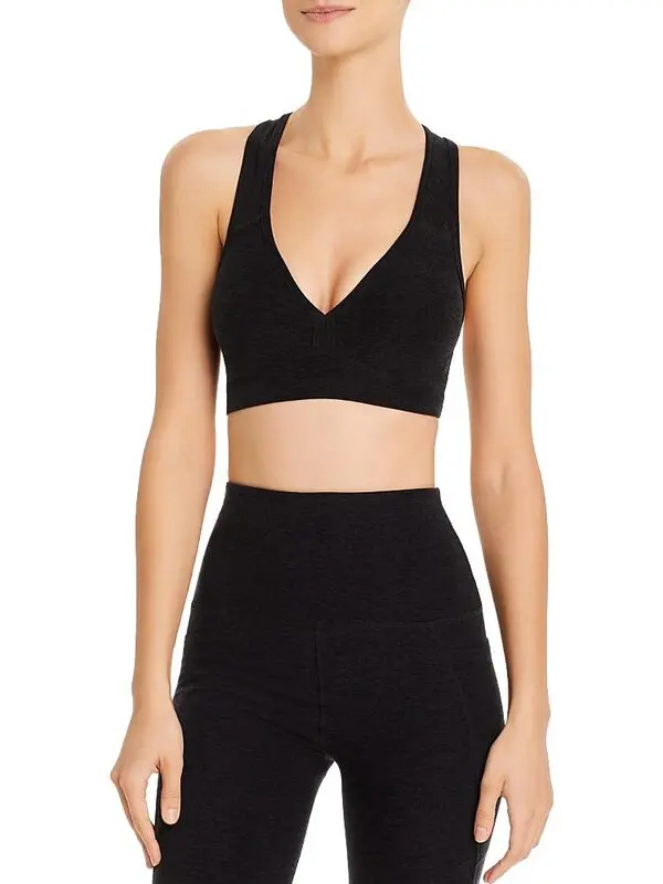 Beyond Yoga Spacedye Lift Your Spirits Sports Bra - Darkest Night