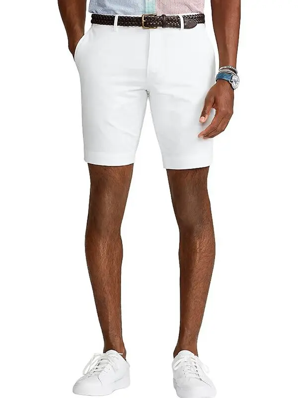 Polo Ralph Lauren 9.5-inch Slim Fit Twill Shorts - White