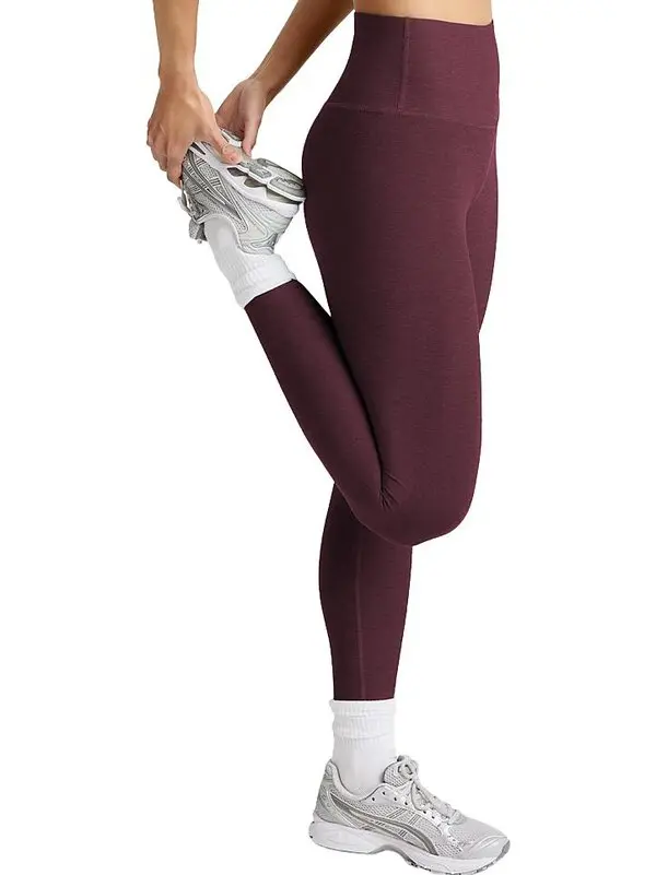 Beyond Yoga Spacedye Midi High Waisted Legging - Cabernet Heather