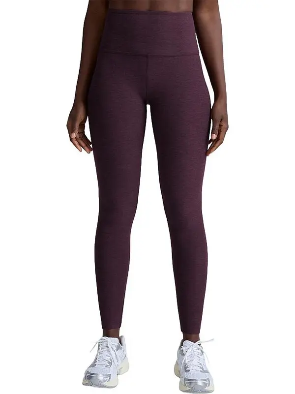Beyond Yoga Spacedye Caught In The Midi High Waisted Legging - Eggplant