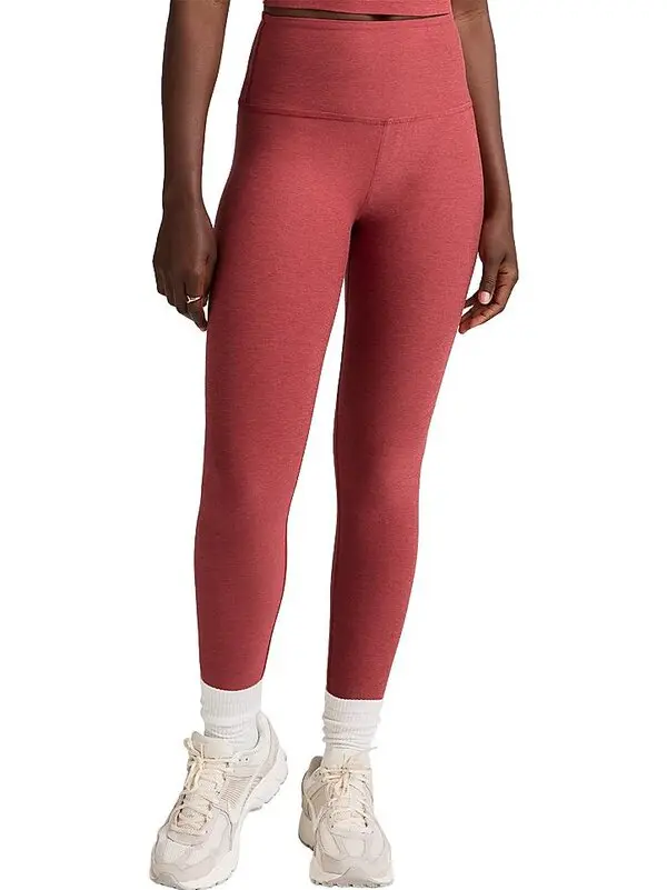 Beyond Yoga Spacedye Caught In The Midi High Waisted Legging - Faded Rose Heather